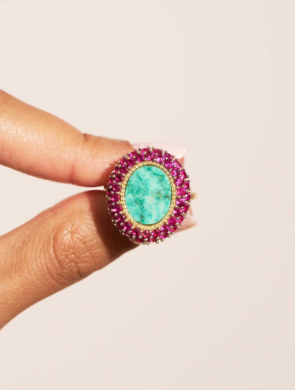 Bague Dona Nacre Grise | Be Maad - Bague fine & délicate laiton doré à ...