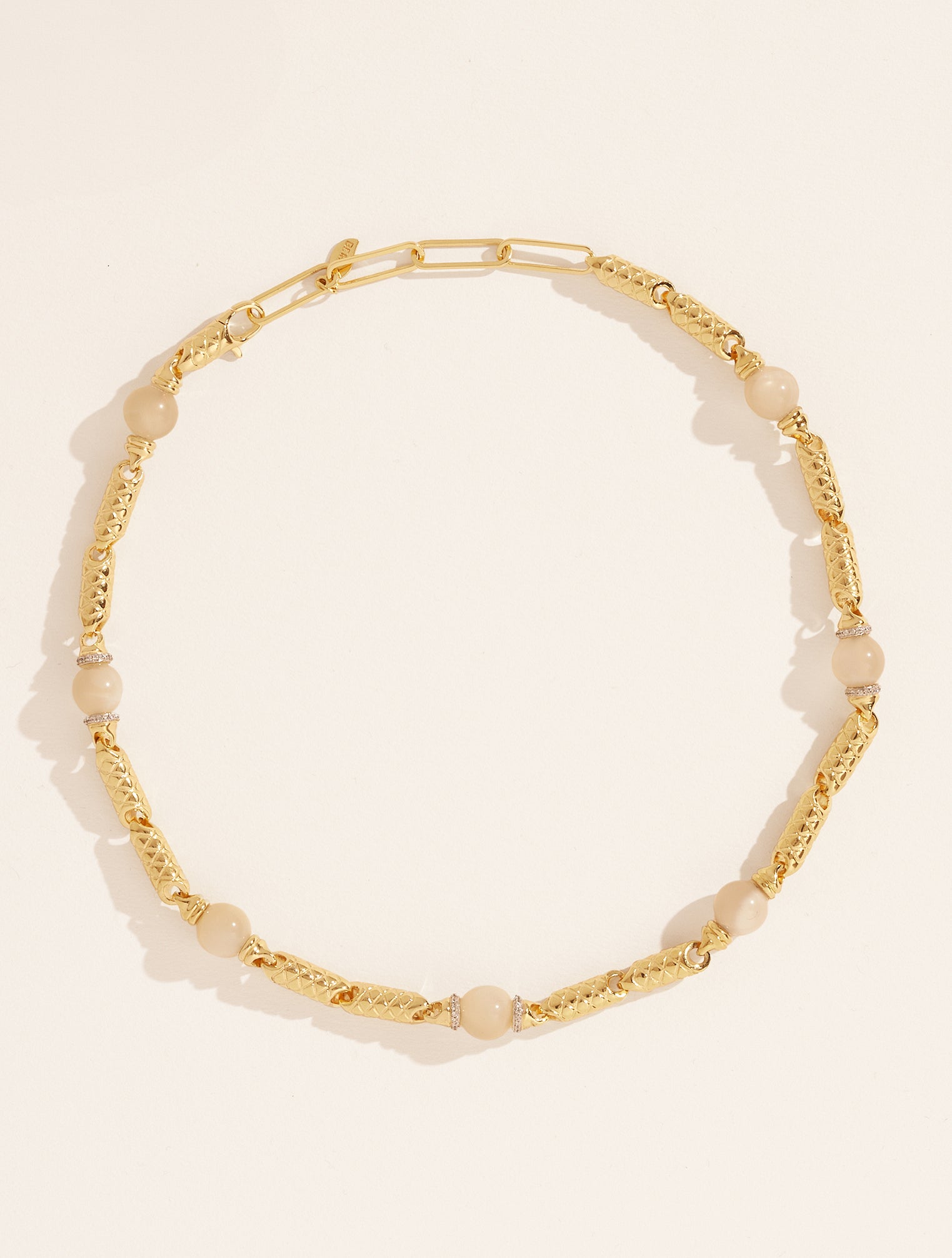Oro Moonstone Necklace | Be Maad - 18K Gold Plated Brass Necklace